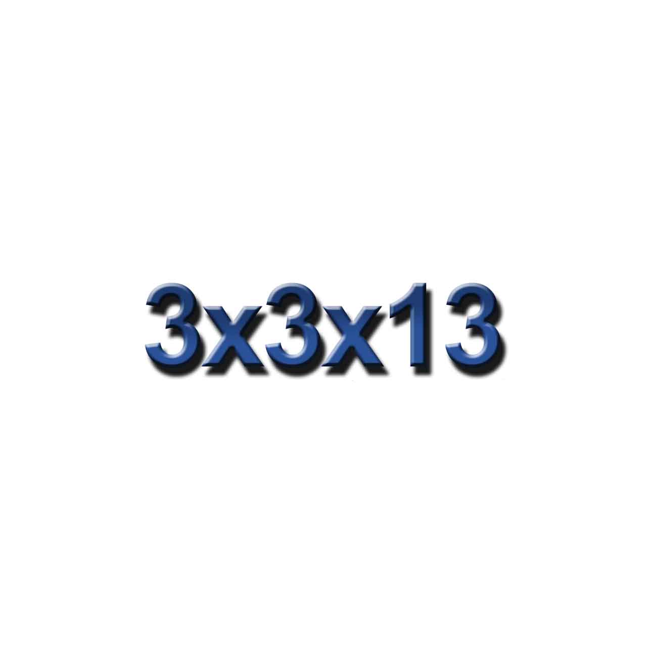 3x3x13