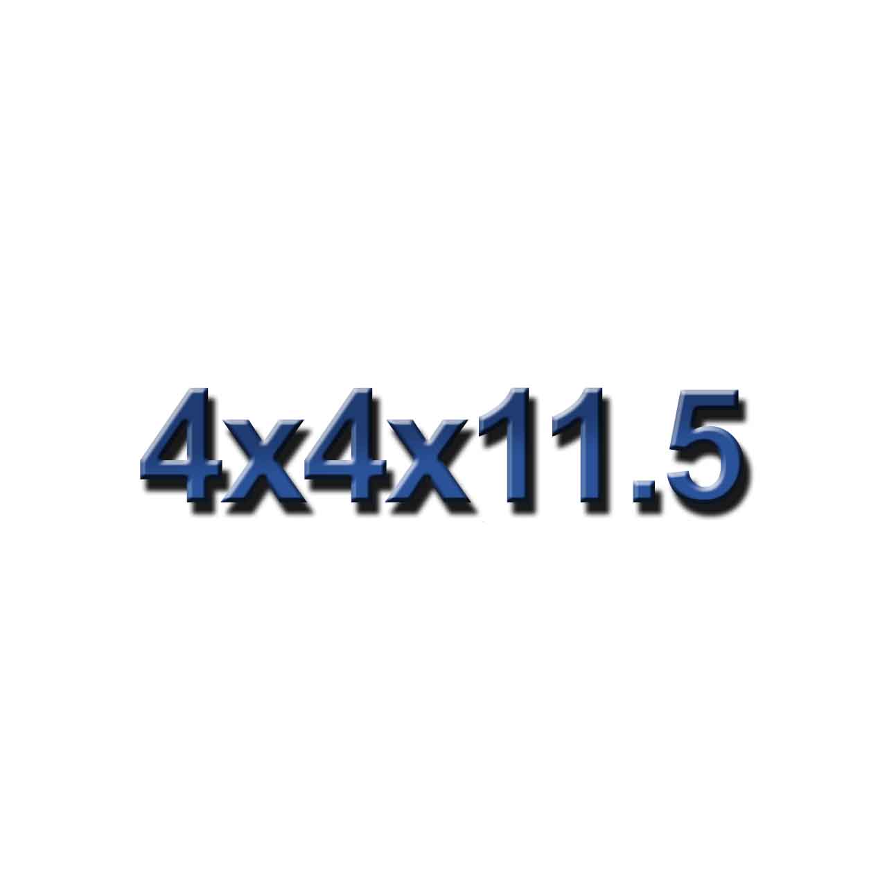 4x4x11.5