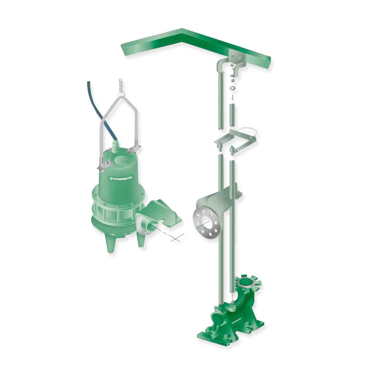 Hydromatic Pump - Hydromatic Metal-To-Metal Guide Rail System 4.00"x 4. ...