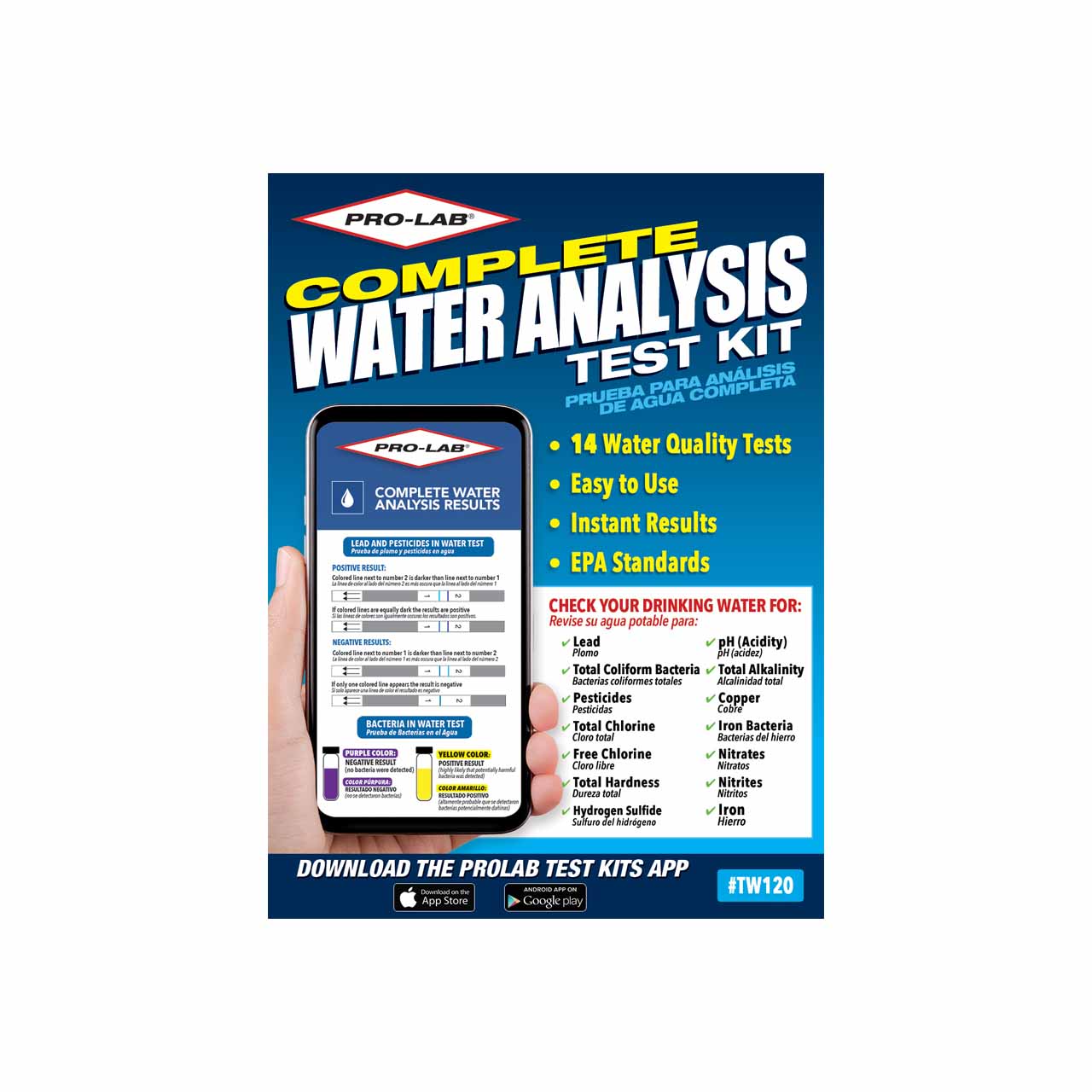 Pro-Lab - Pro-Lab PLBTW120 Complete Water Analysis Test Kit #PLBTW120